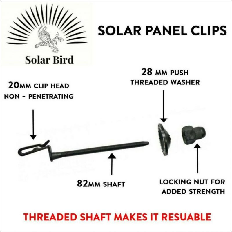 Solar Panel Wire Mesh Clips - SOLARBIRD - CO.UK - Pigeon proofing ...
