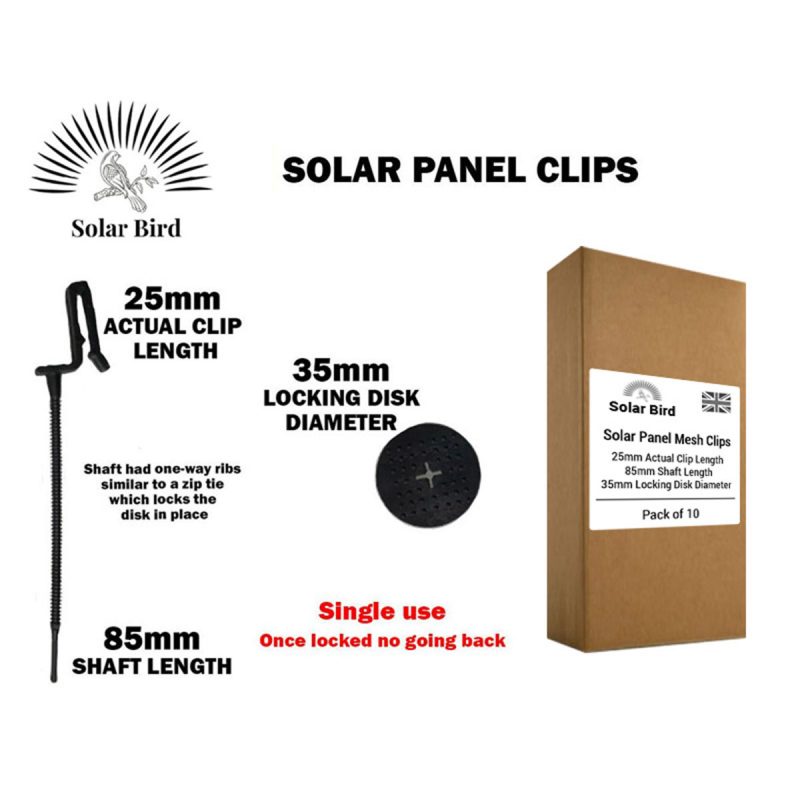 Solar Bird control solar panel wire mesh installation Clips - Solar ...