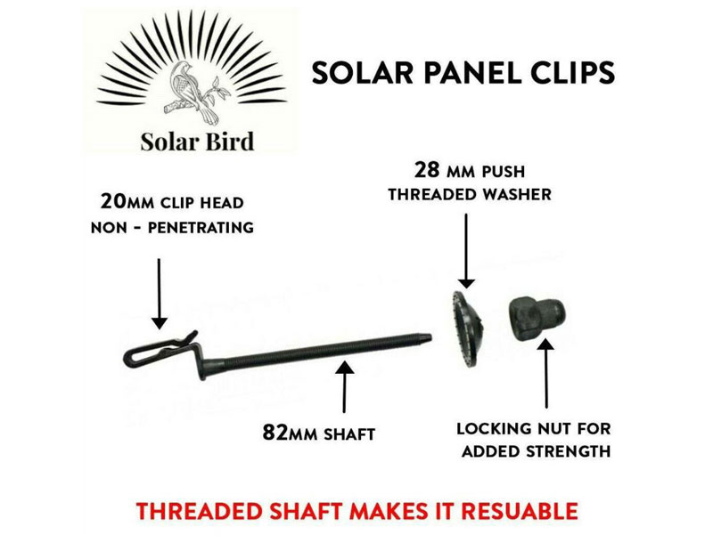 Solar Panel Mesh Clips Trade Quality - Solar Bird Ltd.
