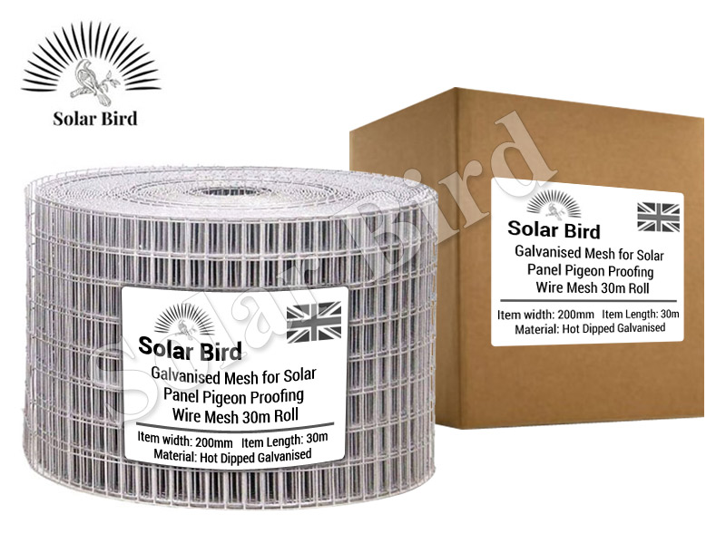Wire Mesh Galvanised for Solar Panel Pigeon Proofing Weld Mesh 30m ...