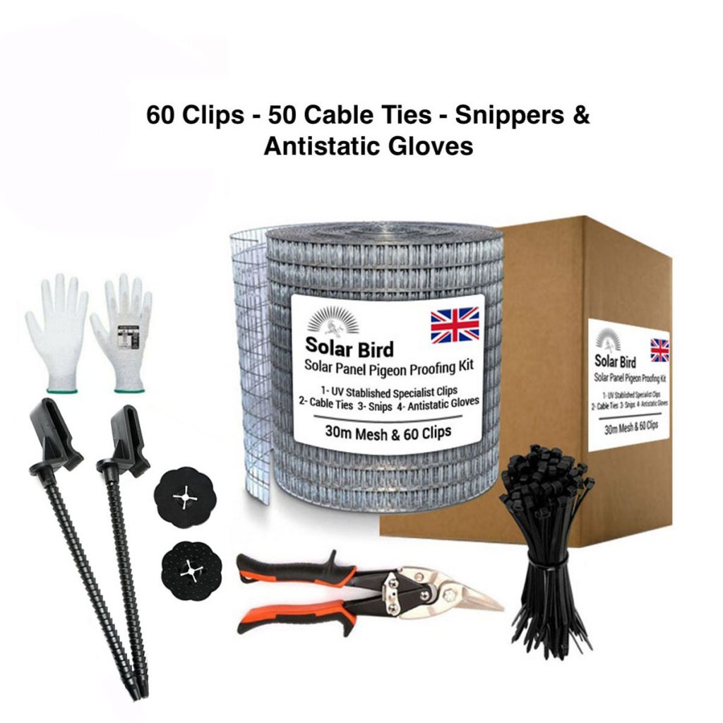 Solar Panel Pigeon Proofing Kit 6 - Solar Bird Ltd.